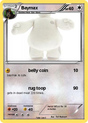 Pokémon Baymax 118 118 - belly coin - My Pokemon Card