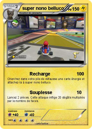 Pokémon super nono belluco - Recharge - Ma carte Pokémon