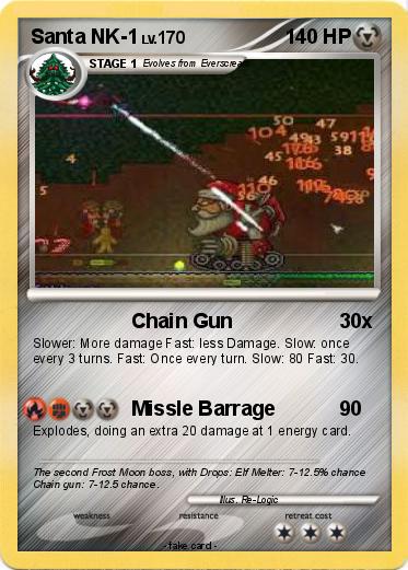 Pokémon Santa NK 1 1 - Chain Gun - My Pokemon Card