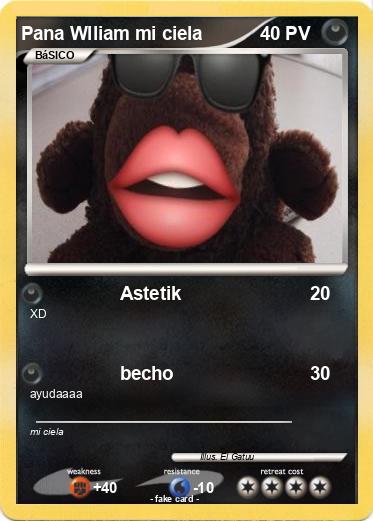 Pokémon Pana Wlliam mi ciela - Astetik - Mi carta pokémon
