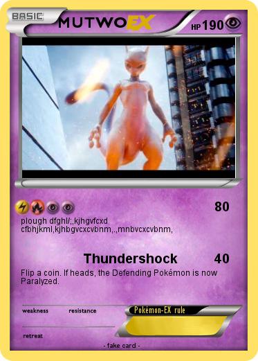Pokémon MUTWO 7 7 - Thundershock - My Pokemon Card