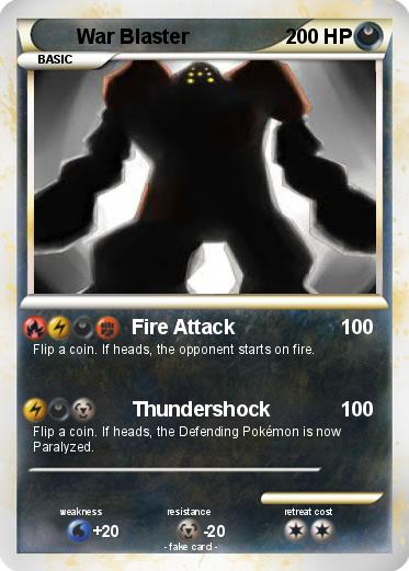 Pokémon War Blaster - Fire Attack - My Pokemon Card