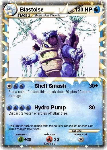 Pokémon Blastoise 383 383 - Shell Smash - My Pokemon Card