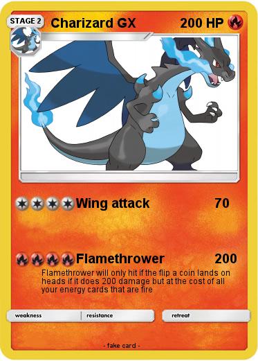 Pokémon Charizard GX 68 68 - Wing attack - My Pokemon Card