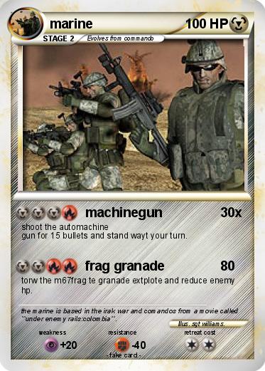 Pokémon marine 123 123 - machinegun - My Pokemon Card