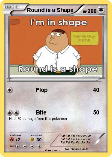 Pokémon Round is a Shape - Flop - My Pokemon Card