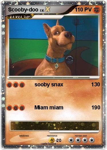 Pokémon Scooby doo 54 54 - sooby snax 130 - Ma carte Pokémon