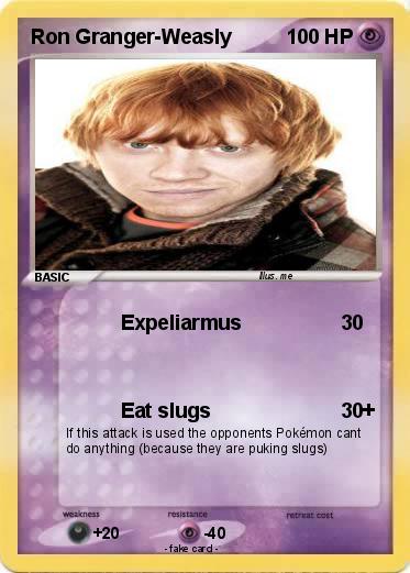 Pokémon Ron Granger Weasly - Expeliarmus - My Pokemon Card