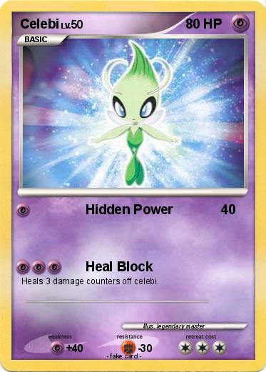 Pokémon Celebi 1171 1171 - Hidden Power - My Pokemon Card