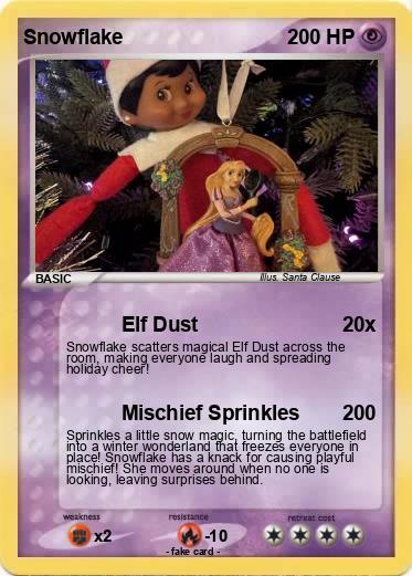Pokémon Snowflake 132 132 - Elf Dust - My Pokemon Card