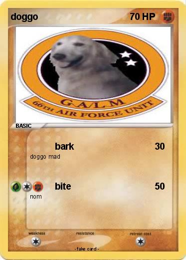 Pokémon doggo 182 182 - bark - My Pokemon Card
