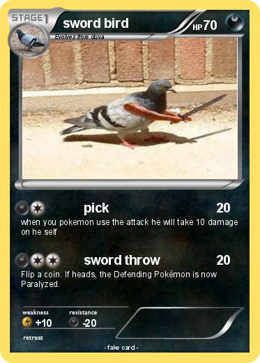 Pokémon sword bird 1 1 - pick - My Pokemon Card