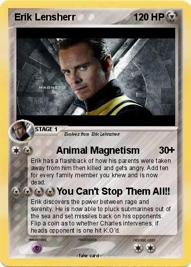Pokémon Erik Lensherr - Animal Magnetism - My Pokemon Card