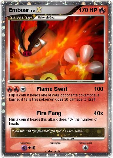 Pokémon Emboar 921 921 - Flame Swirl - My Pokemon Card