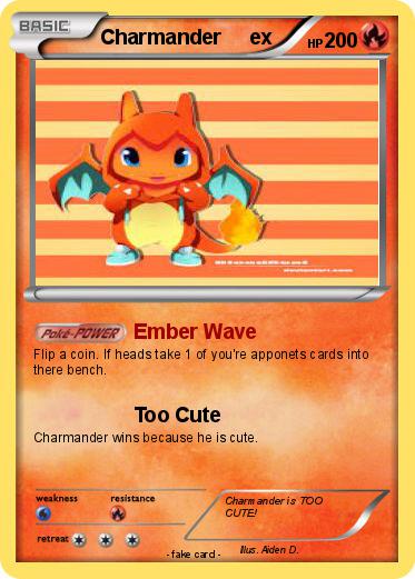 Pokémon Charmander ex 28 28 - Ember Wave - My Pokemon Card