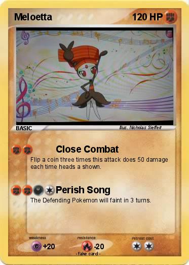 Pokémon Meloetta 811 811 - Close Combat - My Pokemon Card