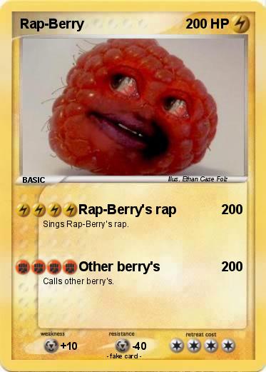 Pokémon Rap Berry 1 1 - Rap-Berry's rap - My Pokemon Card