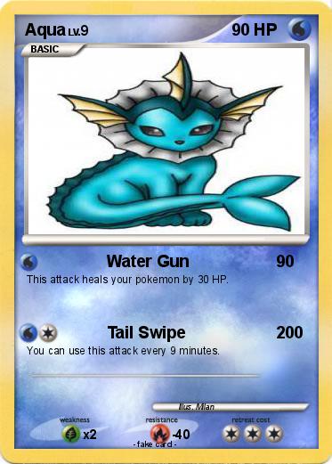 Pokémon Aqua 558 558 - Water Gun - My Pokemon Card