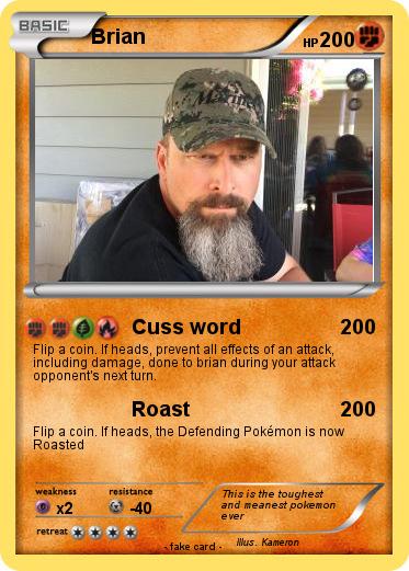 Pokémon Brian 567 567 - Cuss word - My Pokemon Card