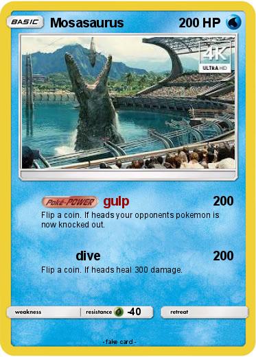 Pokémon Mosasaurus 54 54 - gulp - My Pokemon Card