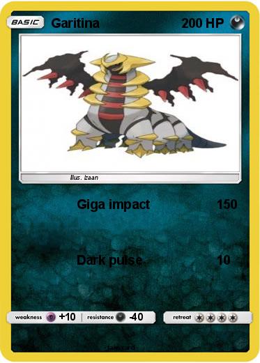 Pokémon Garitina 72 72 - Giga impact - My Pokemon Card