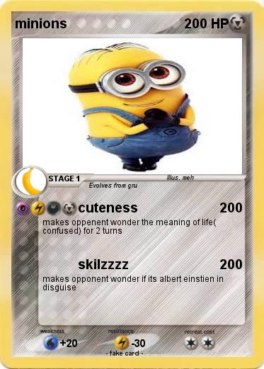 Pokémon minions 307 307 - cuteness - My Pokemon Card