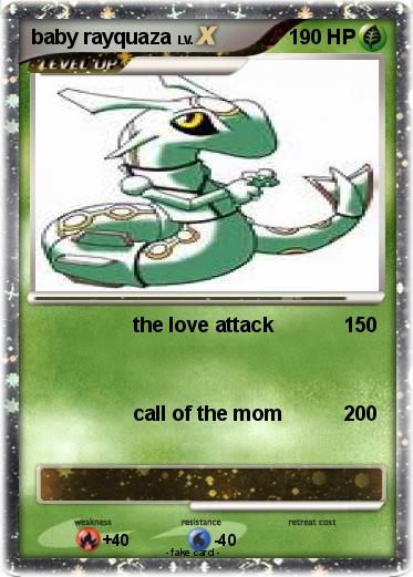 Pokémon baby rayquaza 45 45 - the love attack - My Pokemon Card