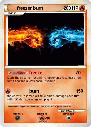 Pokémon freezer burn - freeze - My Pokemon Card