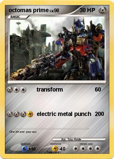 Pokémon octomas prime - transform - My Pokemon Card