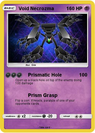 Pokémon Void Necrozma - Prismatic Hole - My Pokemon Card
