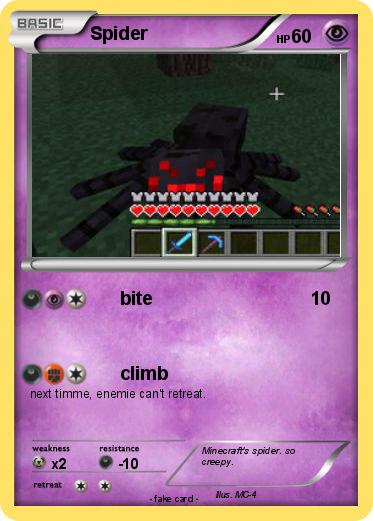 Pokémon Spider 1527 1527 - bite - My Pokemon Card