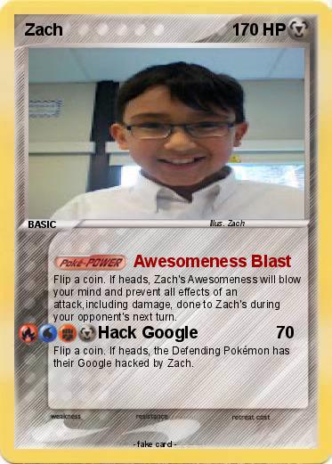Pokémon Zach 369 369 - Awesomeness Blast - My Pokemon Card