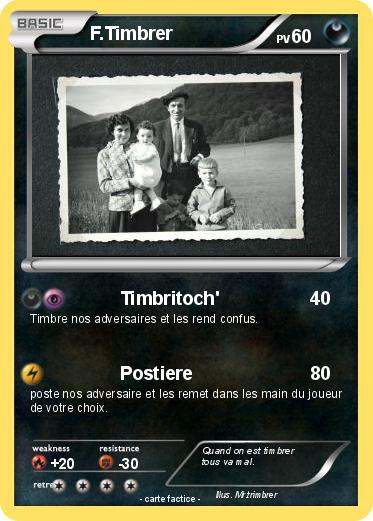 Pokémon F Timbrer - Timbritoch' - Ma carte Pokémon