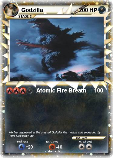 Pokémon Godzilla 1225 1225 - Atomic Fire Breath - My Pokemon Card