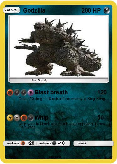 Pokémon Godzilla 4213 4213 - Blast breath - My Pokemon Card