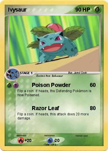 Pokémon Ivysaur 433 433 - Poison Powder - My Pokemon Card