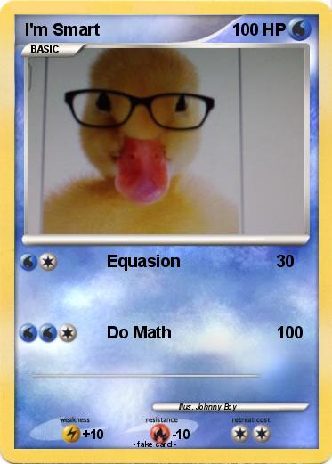 Pokémon I m Smart - Equasion - My Pokemon Card