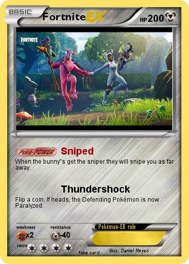 Pokémon Fortnite 53 53 - Sniped - My Pokemon Card