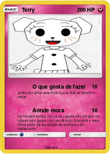 Pokémon Terry 244 244 - O que gosta de fazer - My Pokemon Card