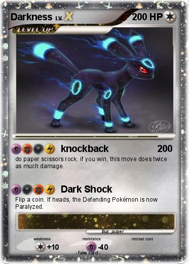 Pokémon Darkness 1465 1465 - knockback - My Pokemon Card