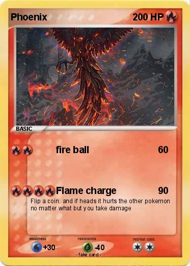 Pokémon Phoenix 1184 1184 - fire ball - My Pokemon Card