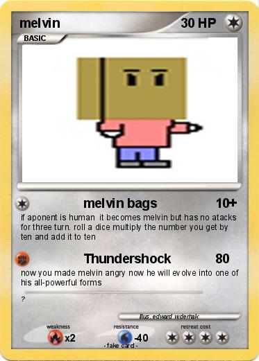 Pokémon melvin 18 18 - melvin bags - My Pokemon Card