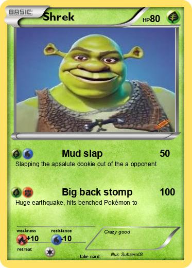 Pokémon Shrek 2752 2752 - Mud slap - My Pokemon Card