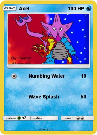 Pokémon Axel 1916 1916 - Numbing Water - My Pokemon Card