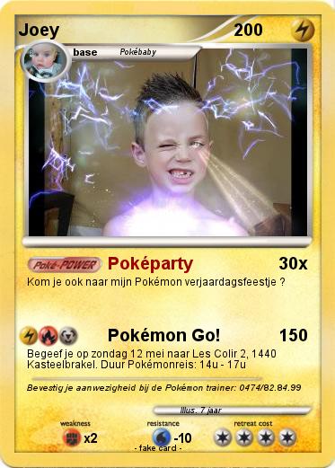 Pokémon Joey 705 705 - Poképarty - My Pokemon Card