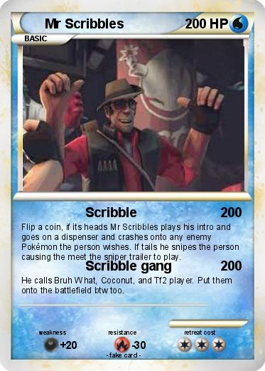 Pokémon Mr Scribbles 1 1 - Scribble - My Pokemon Card