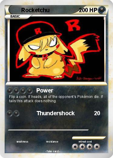Pokémon Rocketchu 34 34 - Power - My Pokemon Card