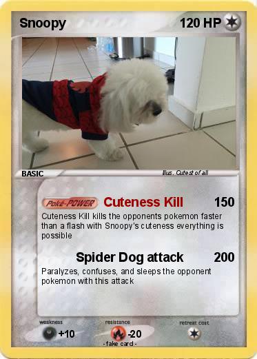 Pokémon Snoopy 264 264 - Cuteness Kill - My Pokemon Card