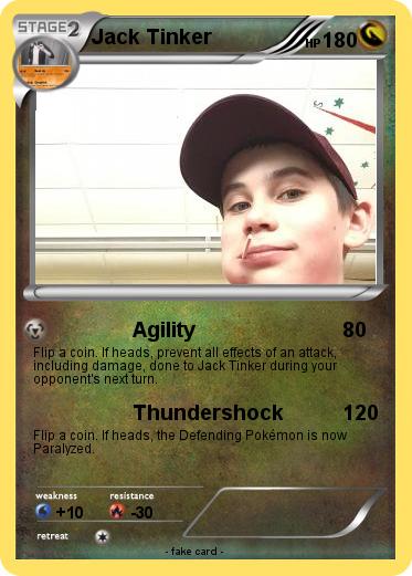 Pokémon Jack Tinker - Agility - My Pokemon Card