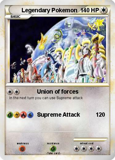 Pokémon Legendary Pokemon 143 143 - Union of forces - My Pokemon Card